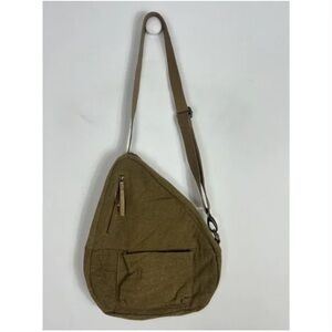 Free People | Bags | Free People Garbo Canvas Sling Crossbody Bag Tan ...